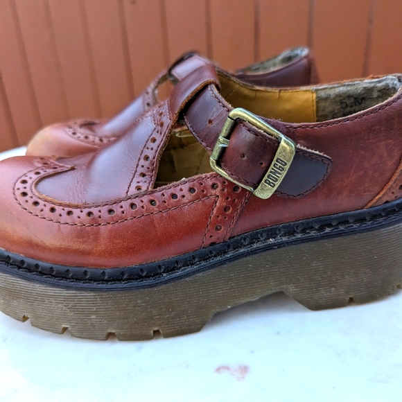 BONGO | Shoes | Vintage Leather Chunky Platform Mary Janes | Poshmark